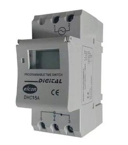 Timer Temporizador Digital Para Trilho Din Bivolt - Elcon - Plugs e Adaptadores - Magazine Luiza