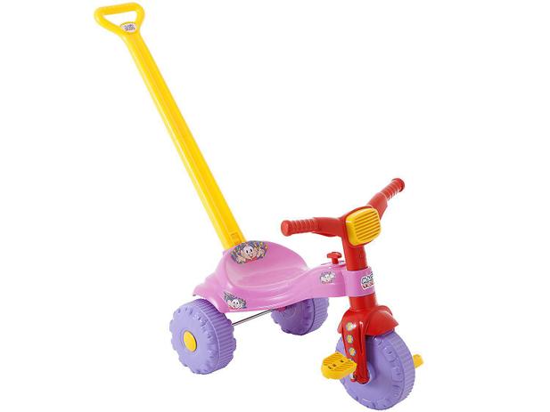Triciclo Infantil Magic Toys Mônica - Haste Removível - Velotrol e ...