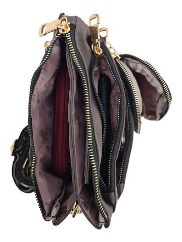 Bolsa transversal feminina leve com vários bolsos externos - Miss Dong ...