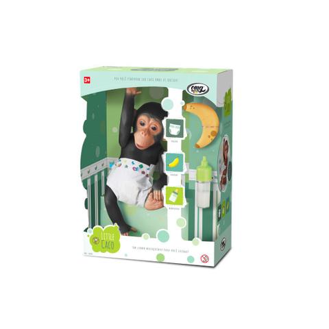 Boneco little caco macaco em vinil para cuidar com acessorios ...