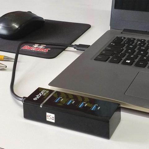 Cabo Extensor Usb 3.0 Alta Velocidade Hub 4 Portas Usb para Notebook Pc ...
