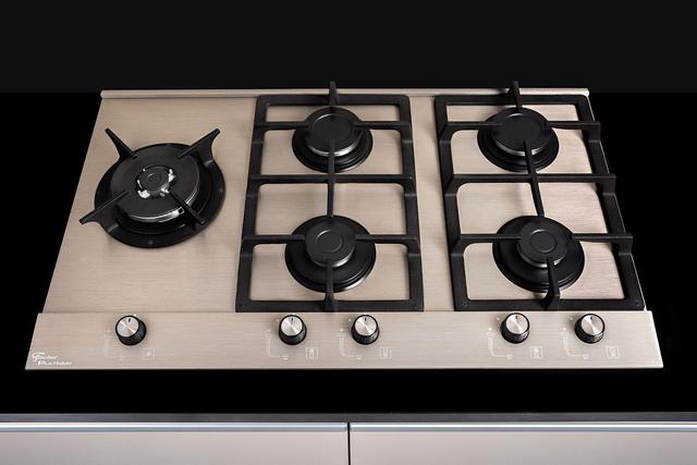 Cooktop Fischer Platinium Prime 5 Bocas Escovado Bivolt - Cooktop 5 ...