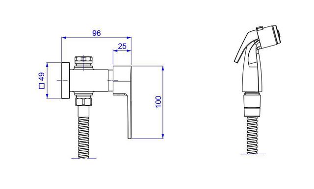 Ducha Higiênica Deca Level 1984.C26.ACT.CR com Registro e Derivação ...