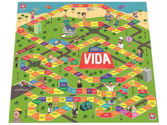 Jogo da Vida - Estrela - Jogos de Tabuleiro - Magazine Luiza