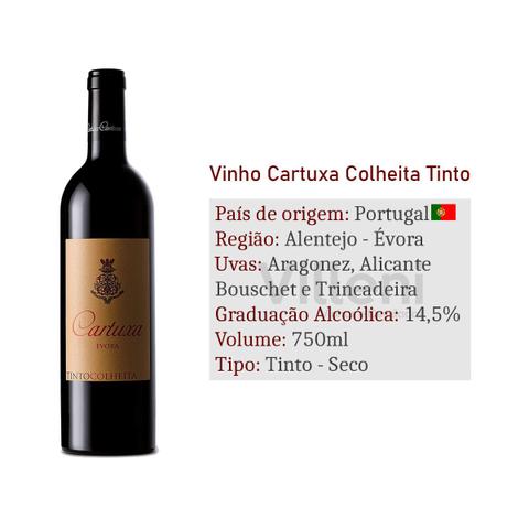Kit 03 Unidades Vinho Tinto Cartuxa Colheita 750ml - Vinho - Magazine Luiza