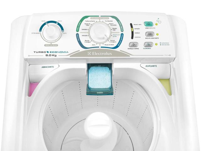Lavadora de Roupas Electrolux Turbo Economia LTE08 - 8Kg Lava Edredom Gabinete Zyncplus ...
