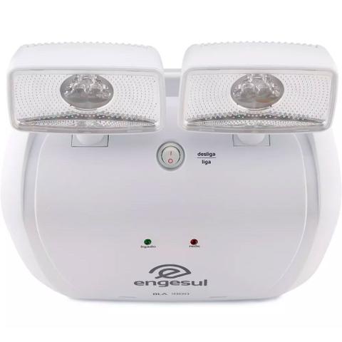 Luminária de Emergência LED Branca Bivolt 4635100 BLA1000 Engesul ...