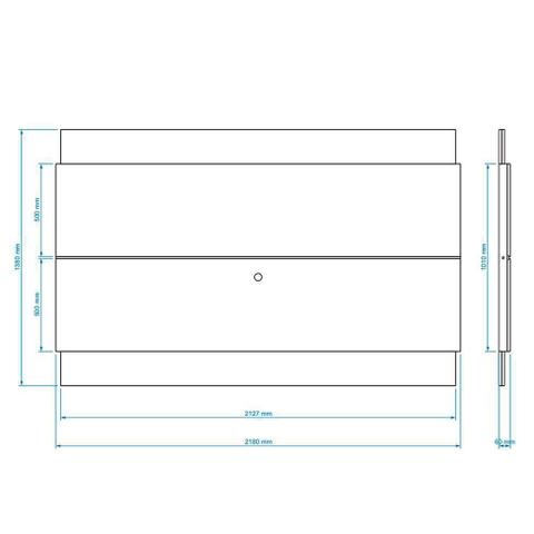 Painel Para TV 60 Polegadas Classic I Freijó com Off White - Imcal - Painel para TV - Magazine Luiza