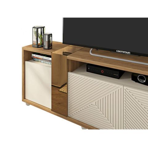 Rack para TV até 75 Polegadas 4 Portas 2 Nichos Columbus Caemmun - Rack ...