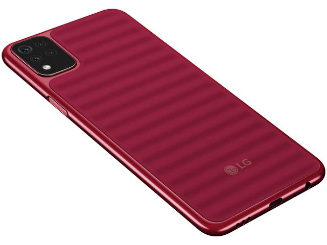 Smartphone LG K52 64GB Vermelho 4G Octa-Core - 3GB RAM Tela 6,6” Câm. Quádrupla + Selfie 8MP ...