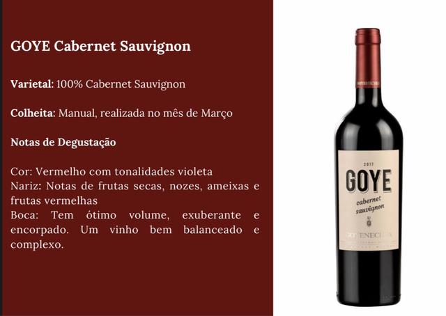 Vinho GOYE Cabernet Sauvignon 750ml - Goyenechea - Vinho - Magazine Luiza