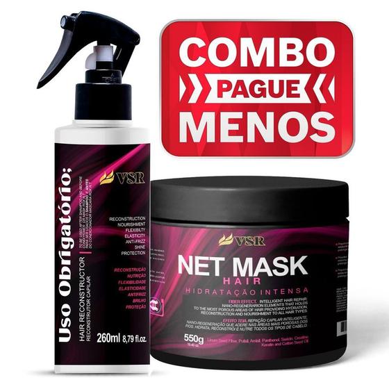 01 Kit Net Mask Mair 550ml + Uso Obrigatório VSR - Kit de Tratamento ...