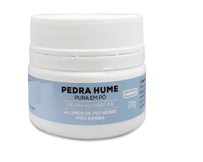 01 Pedra Hume Farmax Em Pó Pote 20g - Pós Barba - Magazine Luiza