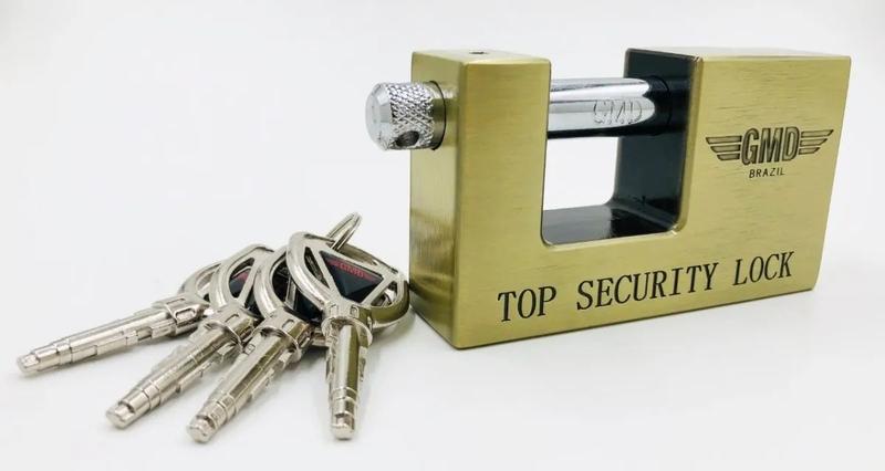 05 Cadeado Inviolável Importado 90mm gmd - GMD Brazil - Cadeados ...