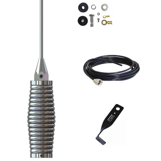 1 Antena Px Caminhão Mercedez Atego Suporte Cabo Parafusos - STEELBRAS ...