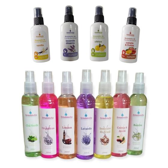 1 Aromatizador Ambiente Spray de 200ml + 1 Bloqueador Odor Sanitário N2 ...