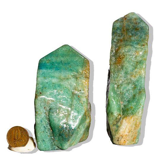 1 Aventurina Azul Pé Bico e Corpo Polido 300 a 400g Aprx9 cm ...