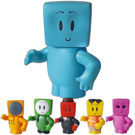 1 Boneco Vinil Gamer Skin Minecraft Turma do Problems Articulado ...