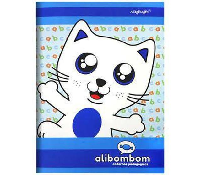 1 Caderno Brochurão Alibombom Sem Pauta Azul 60 Folhas, Máxima Cadernos ...