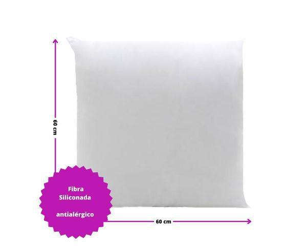 1 Enchimentos Refil P/ Almofada 60x60 Silicone Super Macio - INGRID BORDADOS - Enchimento para ...