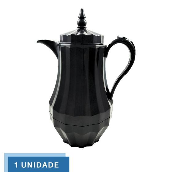 1 Garrafa Térmica Preta Vintage 1L Portátil Café Leite Chá - ECOS ...