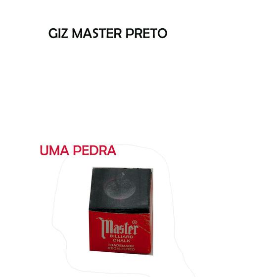1 Peça de Giz Master Preto Bilhar Sinuca PREMIUM - Sinuca / Bilhar ...