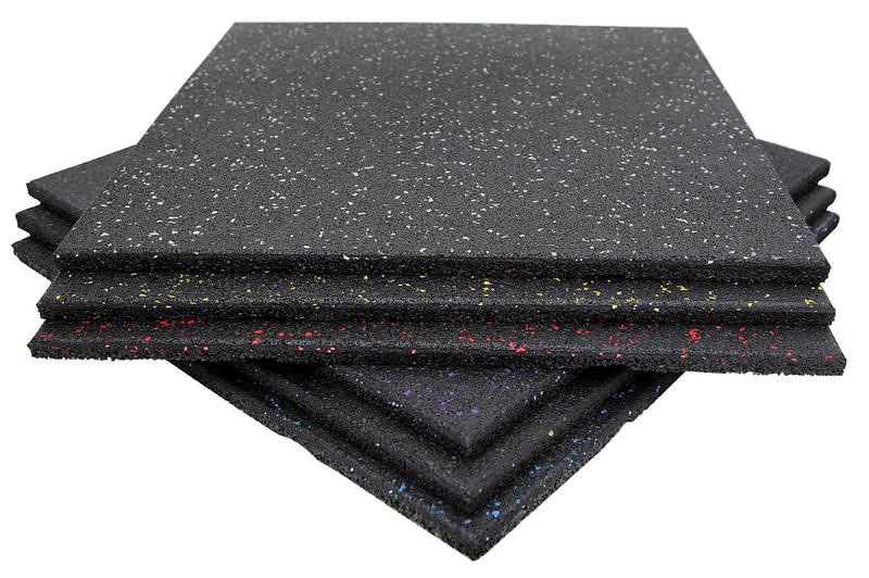 1 Placa Piso Emborrachado Large Preto 1M² - Rubber Pisos - Piso de ...