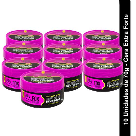 10 Cera Modeladora Fox For Men Atacado Efeito Seco Acetinado - Pomada ...