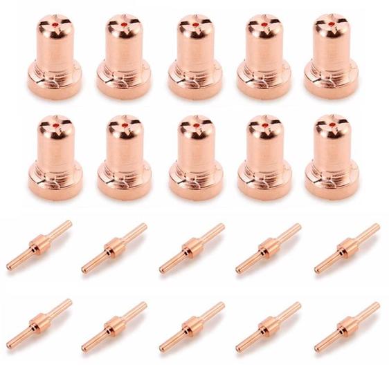 10 Eletrodo + 10 Bico Corte Longo Plasma Tocha Pt31 Cut 40 - OMEGA ...