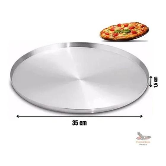 10 Formas De Pizza 35Cm Em Alumínio - Formas Pereira - Formas e ...