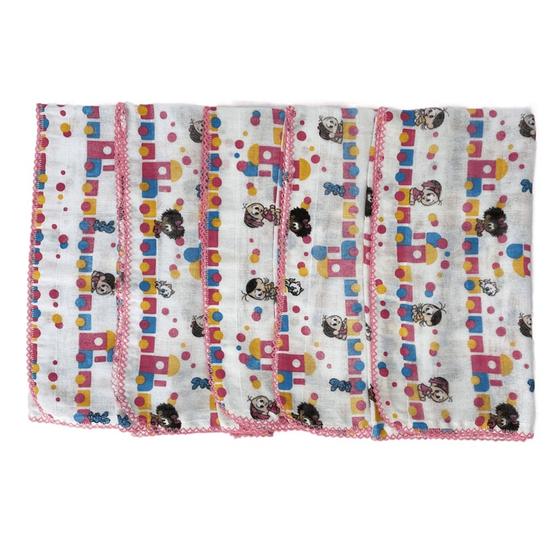 10 Fralda De Pano Grande 7x70cm Turma Da Monica Com Croche - Dugu ...