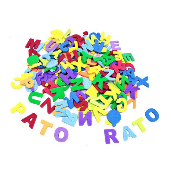 10 Jogos De Alfabeto Em Eva Liso - 260 Letras 3cm Colorido - Letras ...