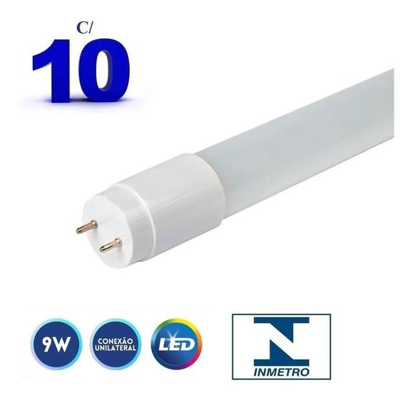 10 Lampada Led 60cm Tubular Branca Fria 6500k Tuboled 9w - ELGIN / KIAN / JNG - Lâmpada Tubular ...
