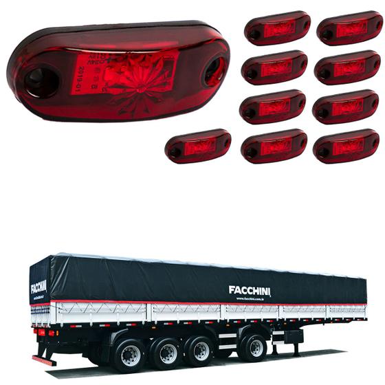 10 Lanterna Delimitadora LED Carreta Facchini Lateral Rubi - DW ...