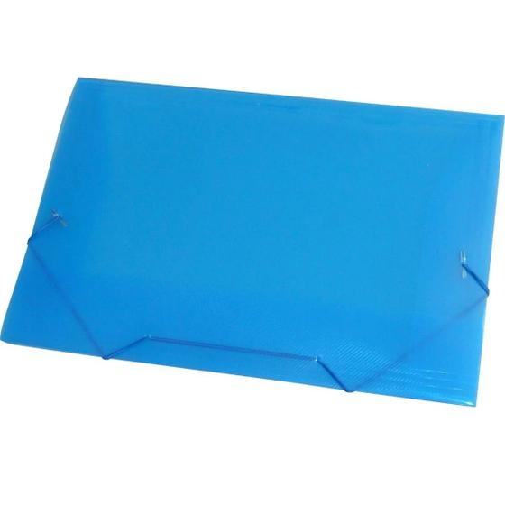 10 Pastas Plásticas C/elástico Ofício Azul - ACP - Pastas - Magazine Luiza