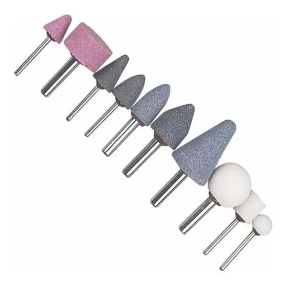 10 Peças Montada Pedra para Micro Retifica Dremel acabamento - WESTERN ...