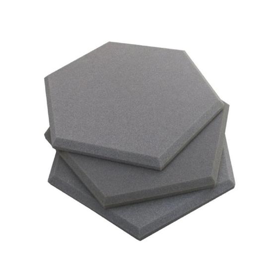 10 Placas De Isolamento Acustico Hexagonal Estúdio 30cmx2cm - Armazém ...