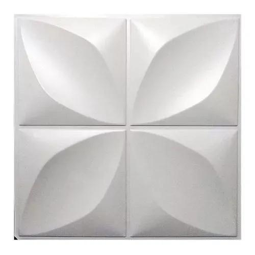 10 Placas Revestimento Branco Parede Lisboa 3d 50x50 Decoração Kit ...