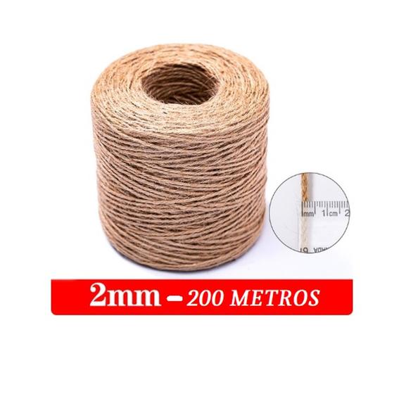 10 rolos de barbante sisal de 200m x 2mm - chn - Corda de Sisal - Magazine Luiza