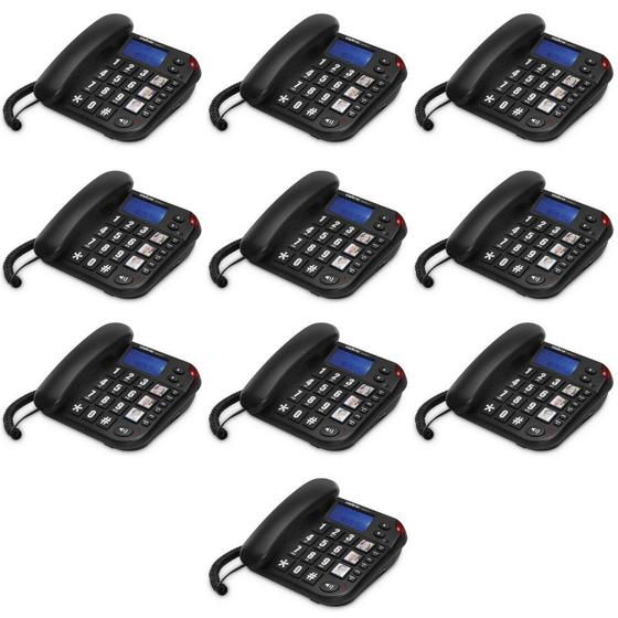 10 Telefone com Bina Intelbras Tok Facil ID teclas grandes - Aparelhos ...