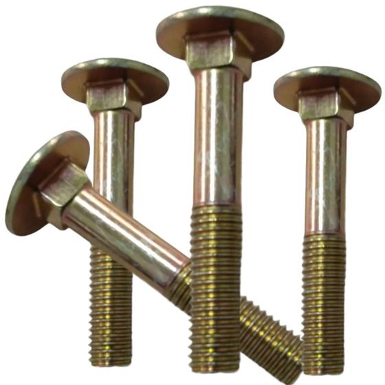 10 Un Parafuso Frances Aço M10 x 70 Cabeça Redonda Amarelo - TOURO ...