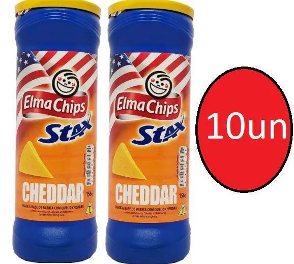 10 un Snack de Batata Elma Chips Stax Cheddar 156 g - Chips - Magazine ...