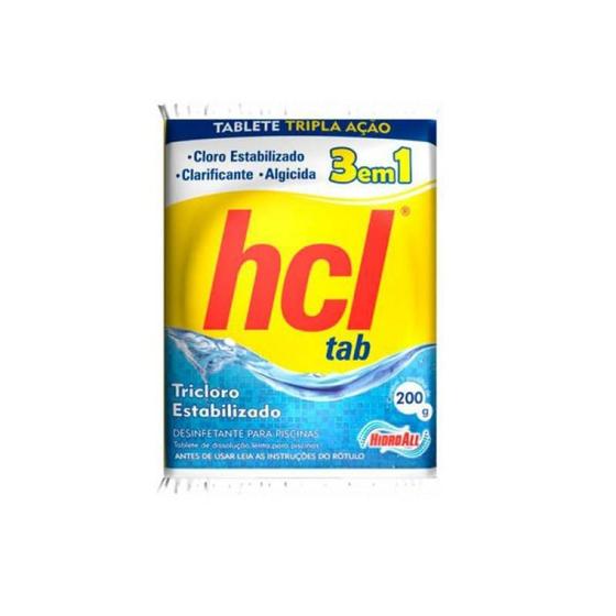 10 unidades hidroall tablete hcl 3 em 1 - tripla ação 200 gramas ...