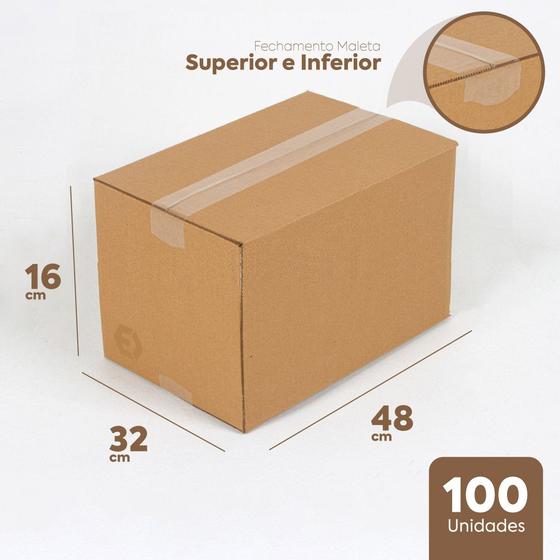 100 Caixas Correios PAC Sedex 480x320x160 - Embalar - Caixas de Papelão ...