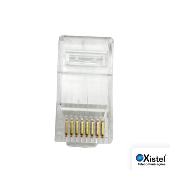 100 conectores rj45-ez 8 vias 8 contatos cat.6e - SECLAN - Conectores ...