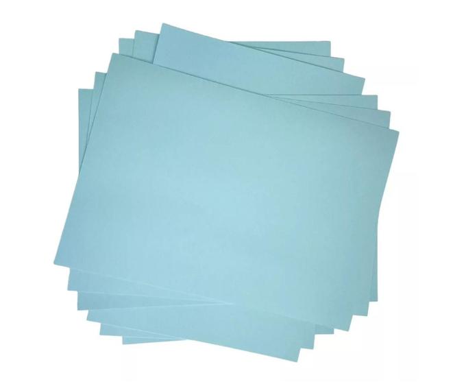 100 Folhas Papel Tipo Color Plus Colorido Na Massa 180g A4 C Cor Azul ...