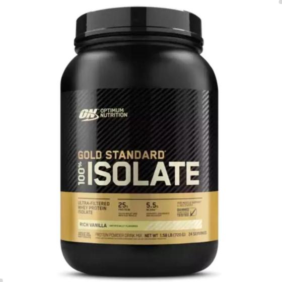 100% Isolate Whey Gold Standard 720g 1,58 LBS Optimum Nutrition - Whey ...