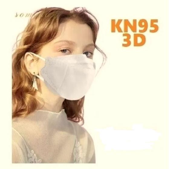100 Máscaras Boca De Peixe Kn95 3D Reutilizável Kf94 Embalagem Individual - Máscara Facial ...