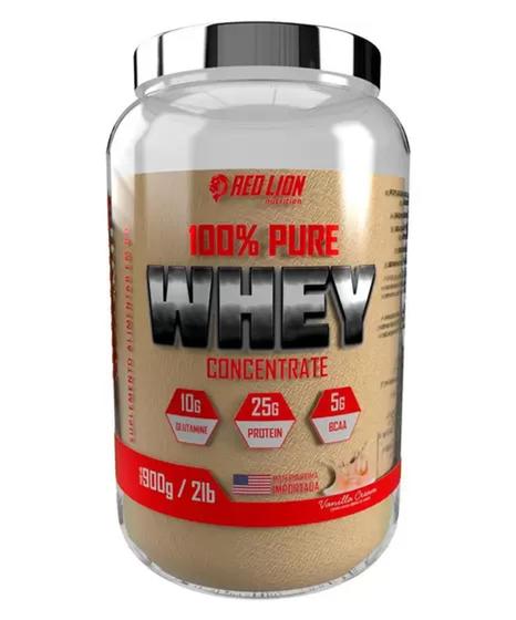 100% Pure Whey 900g - Red Lion Nutrition - Whey Protein - Magazine Luiza