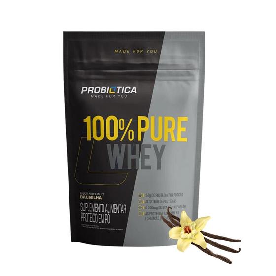 100 Pure Whey Nova Fórmula 900g Refil Probiótica Whey Protein